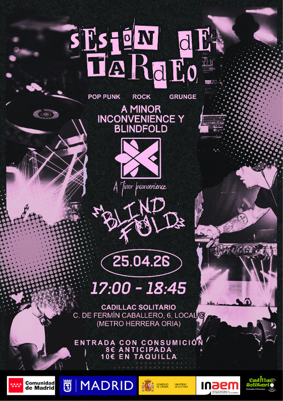 Entradas a minor inconvenience blindfold band